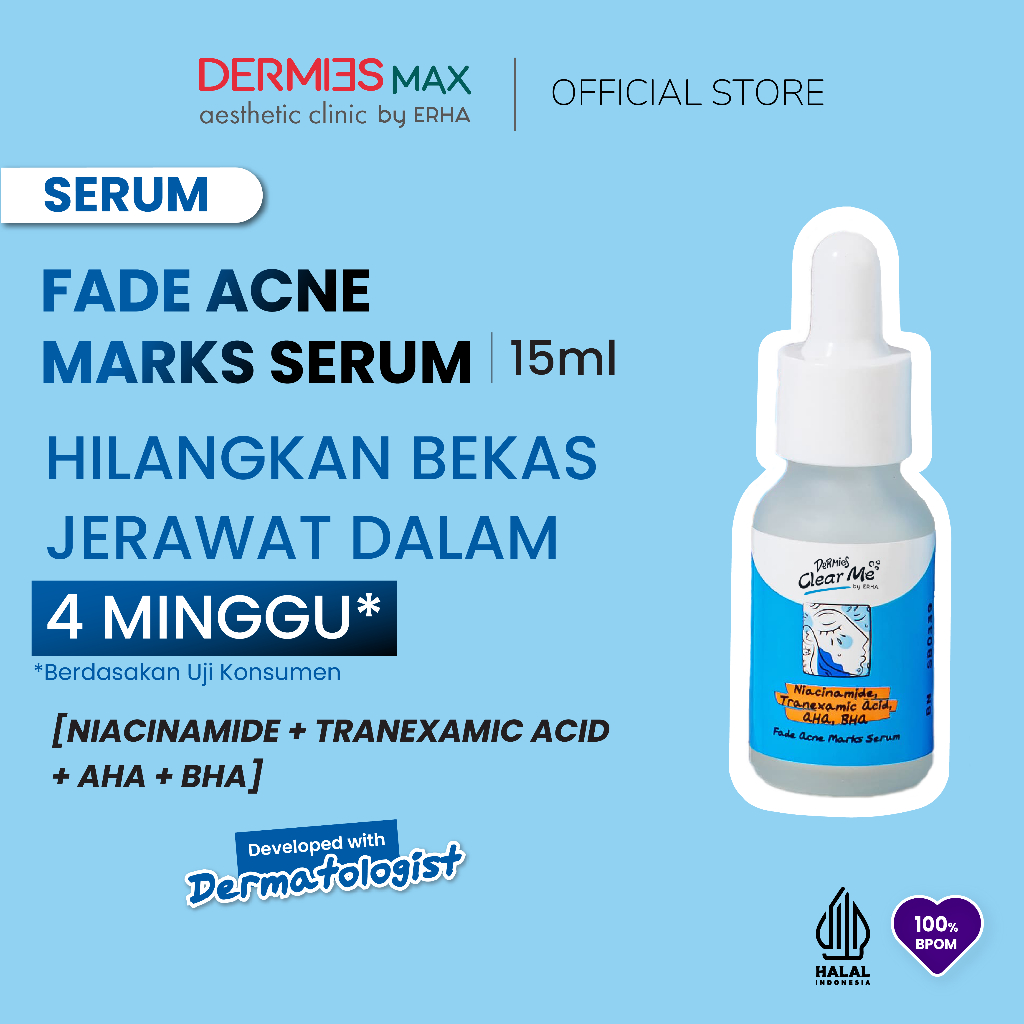 Jual DERMIES Clear Me Fade Acne Marks Serum 15ml | Shopee Indonesia
