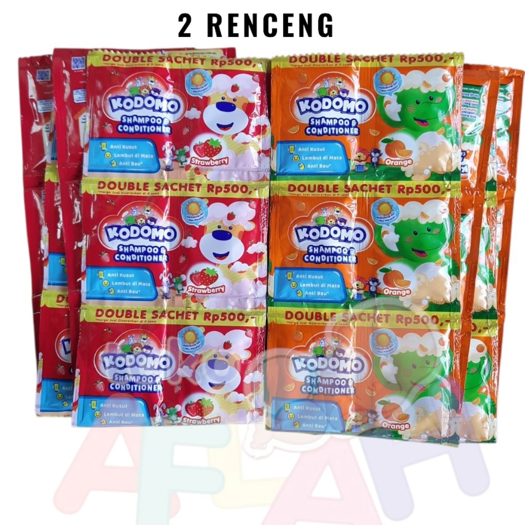 Jual (48 sachet) Kodomo Shampoo Anak Renceng 5ml - Sampo Anak Sachet Conditioner Vitamin Wangi ...