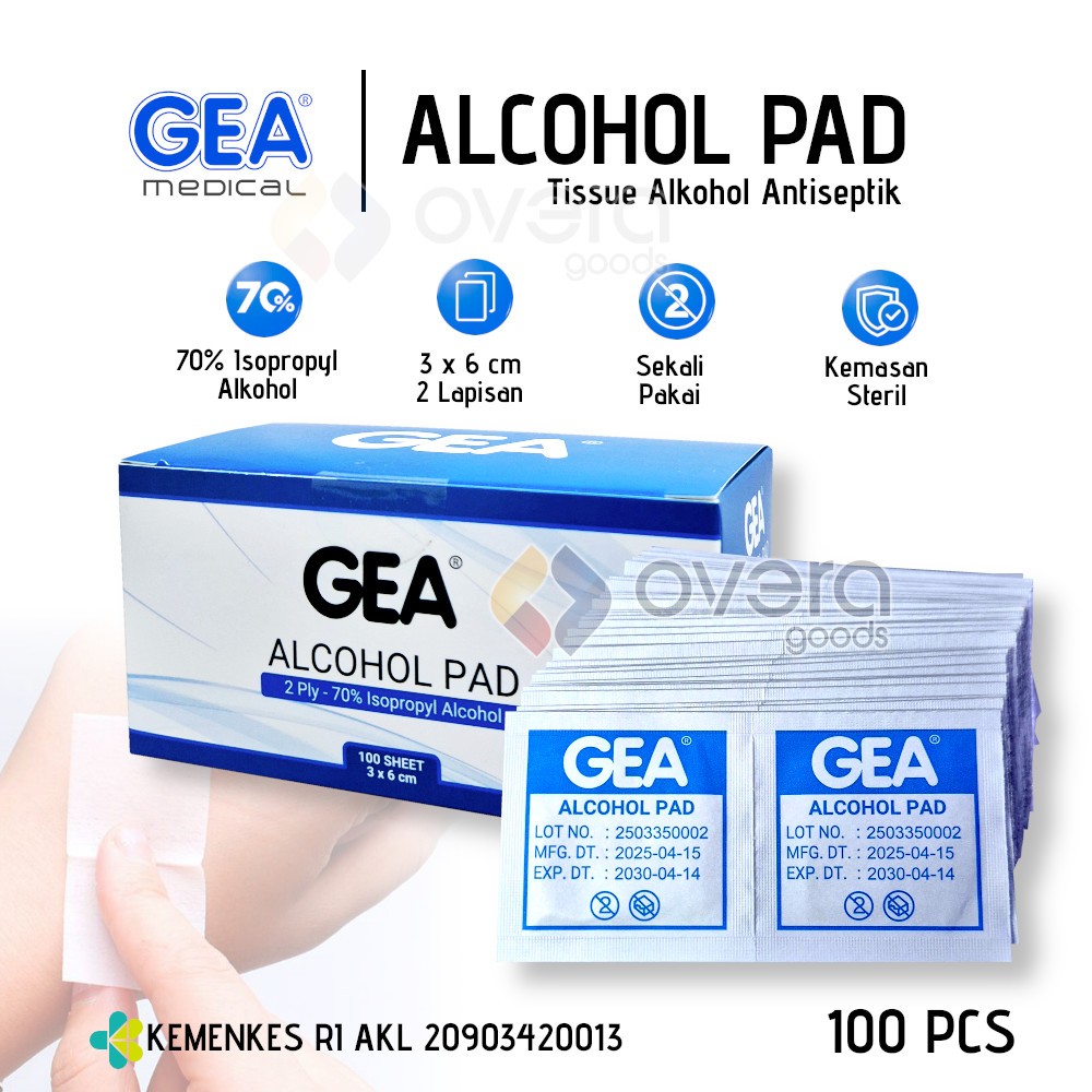 Jual Alkohol Swab GEA - Tissue Alcohol - Tisu Alkohol | Shopee Indonesia