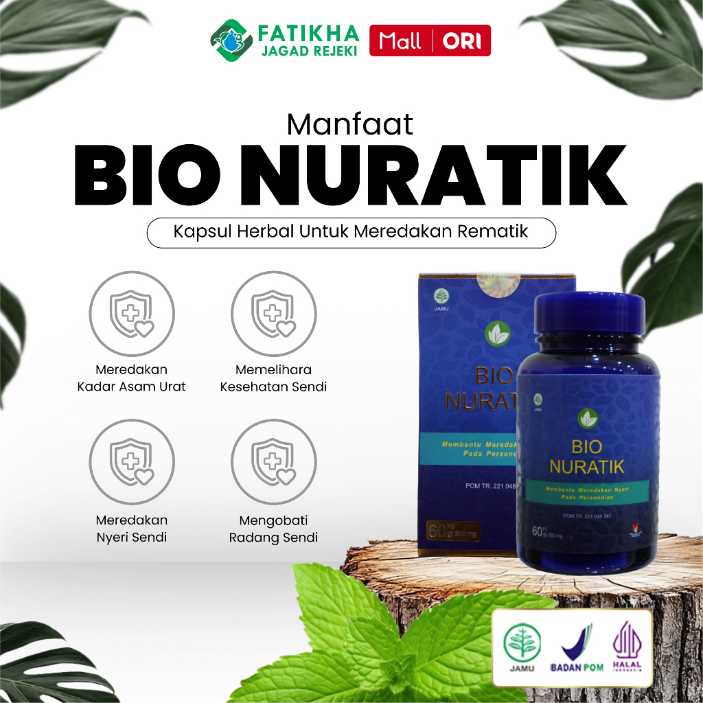 Jual BIO NURATIK ASLI ORIGINAL OBAT UNTUK NYERI SENDI REMATIK ASAM URAT ...