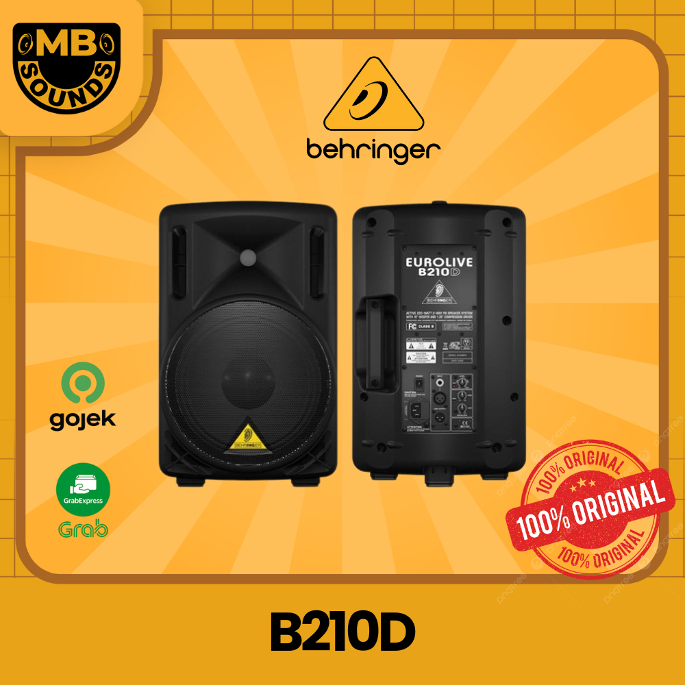Jual Behringer B210D Active 200W 2-Way 10" PA Speaker System Original ...