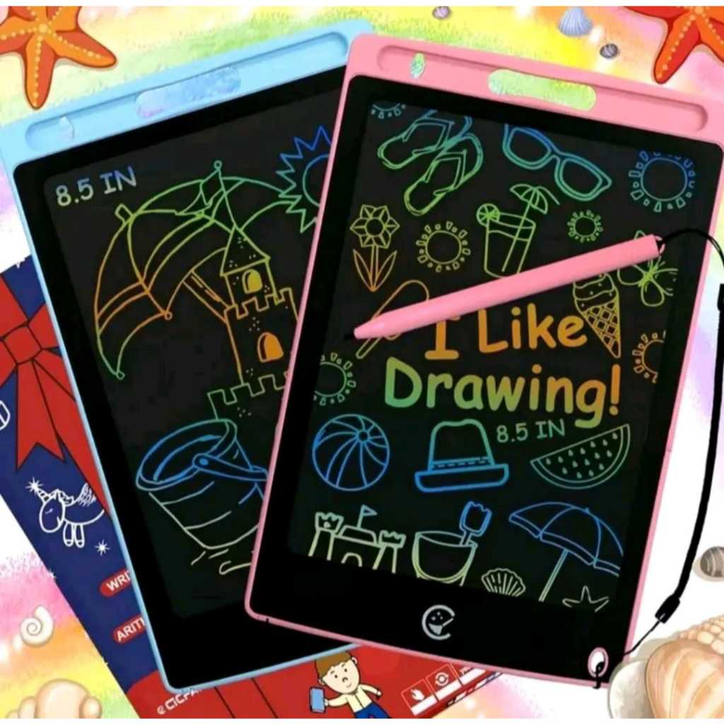 Jual (PS) LCD Drawing Writing Tablet 8.5 Inch Satu Warna Mainan Papan ...
