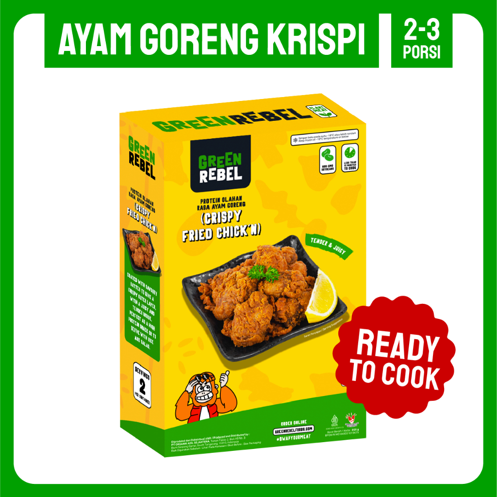 Jual Green Rebel Ayam Goreng Krispi | Protein Nabati | Protein Rendah ...