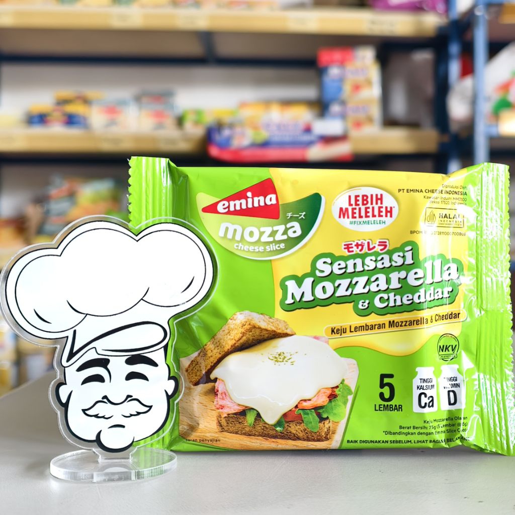 Jual Keju Emina Slice Mozarella 5 Slice / Keju Melted Slice Emina 5 ...