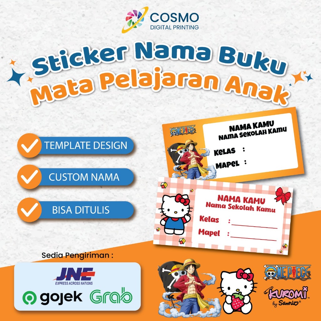 Jual Cetak Sticker Vinyl Mata Pelajaran - CETAK KILAT 1 HARI JADI ...