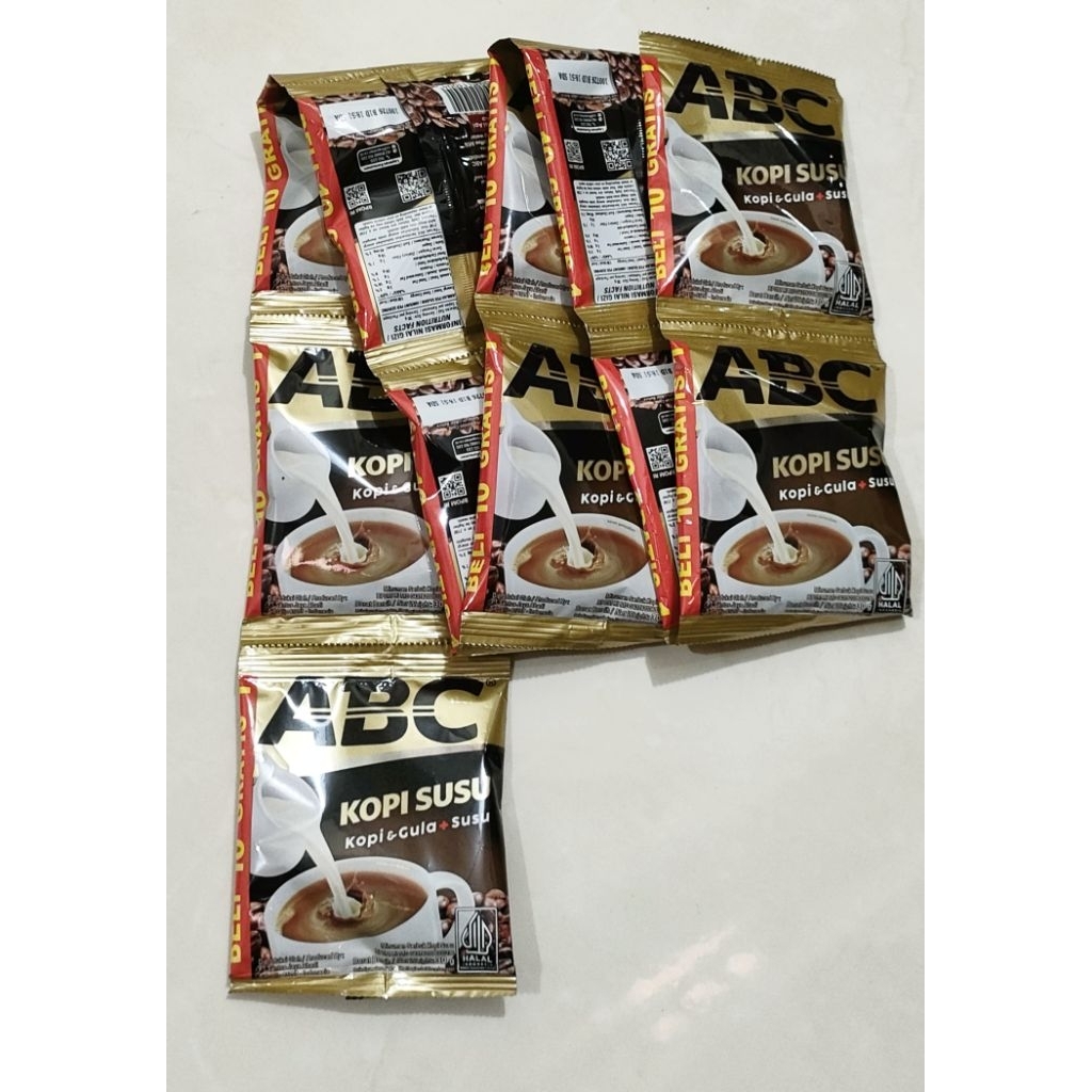 Jual Kopi ABC kopi susu sachet 30 gram 1 renceng [ isi 10pc + 1 ...