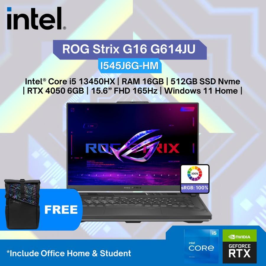 Jual ASUS ROG STRIX G16 G614JU I5 13450HX RTX4050 6GB/ 16GB 512GB W11 ...