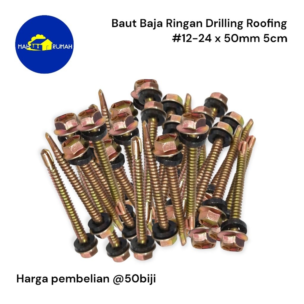 Jual Baut Sekrup Baja Ringan Drilling Ruping Roofing - XPTOOL / KURA ...
