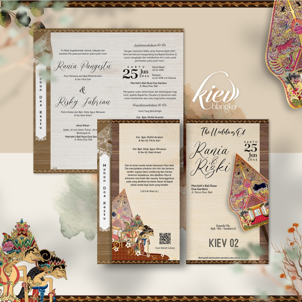 Jual Kiev 01 - 06 Blangko Undangan | Blangko Undangan | Blangko Undangan Murah | Free File ...