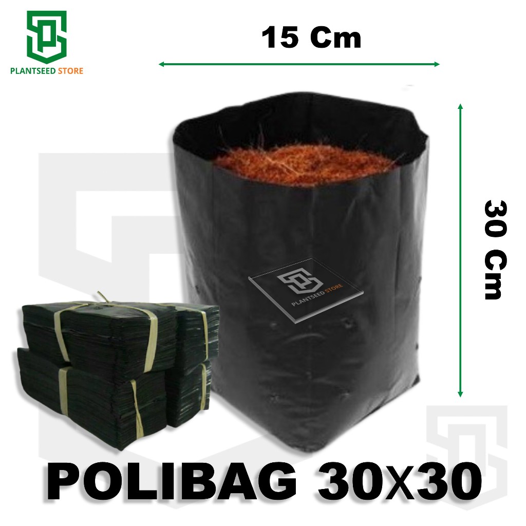 Jual 4 lembar Plastik Polibag Polibeg Polybag Poliback Polibek Polibak ...