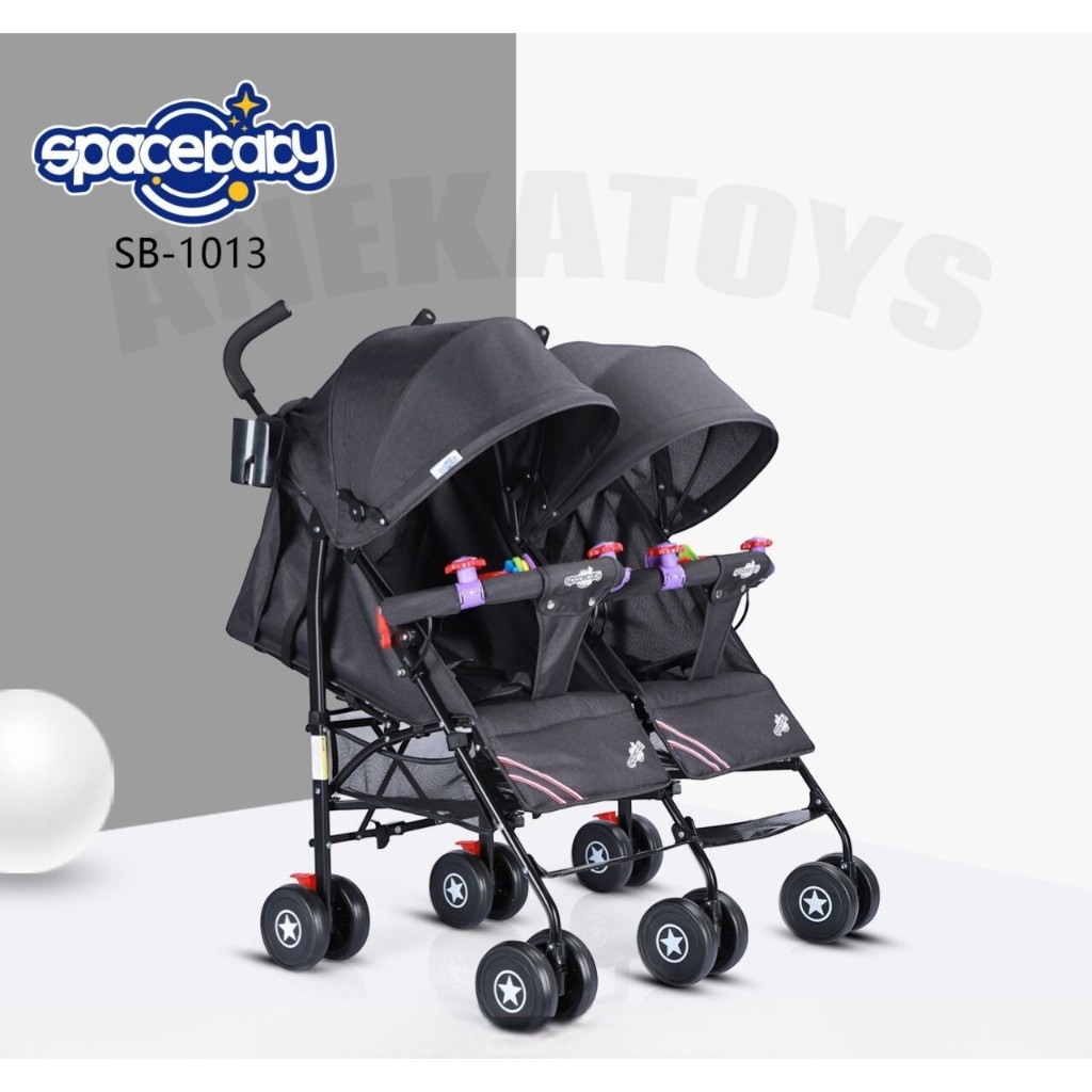 Jual Kereta Dorong Bayi Spacebaby SB1013 Baby Stroller Twins Stroller ...