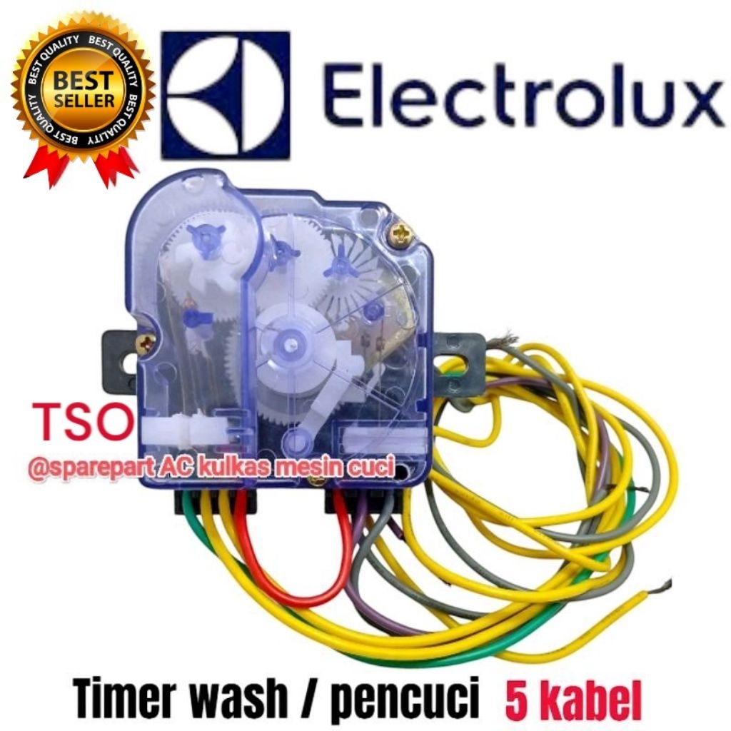 Jual Timer wash untuk mesin cuci 2 Tabung Electrolux 5 KABEL | Shopee ...
