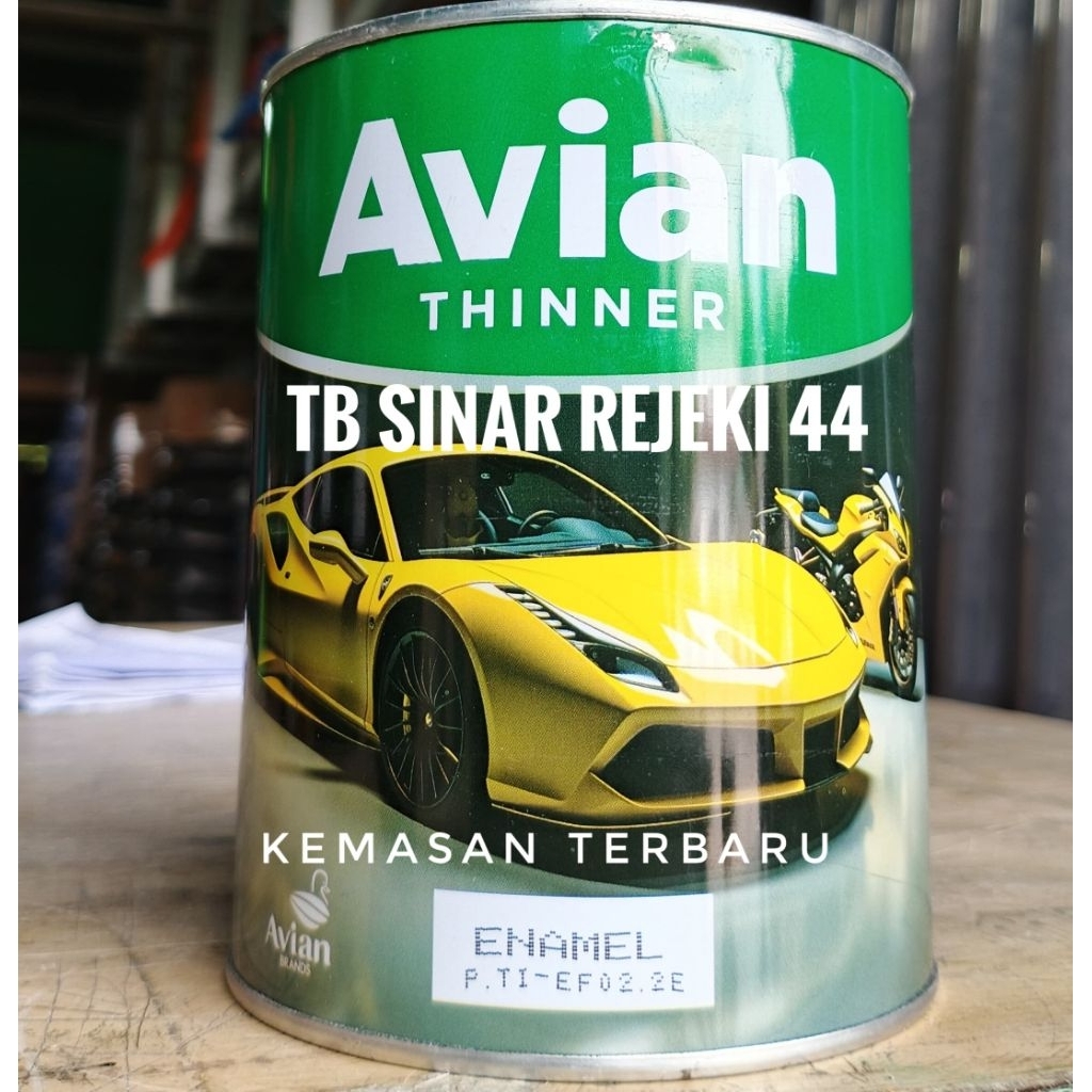 Jual AVIAN THINNER ENAMEL Kaleng 1 Liter Pengencer Cat Minyak Synthetic Duco High Gloss Avian ...