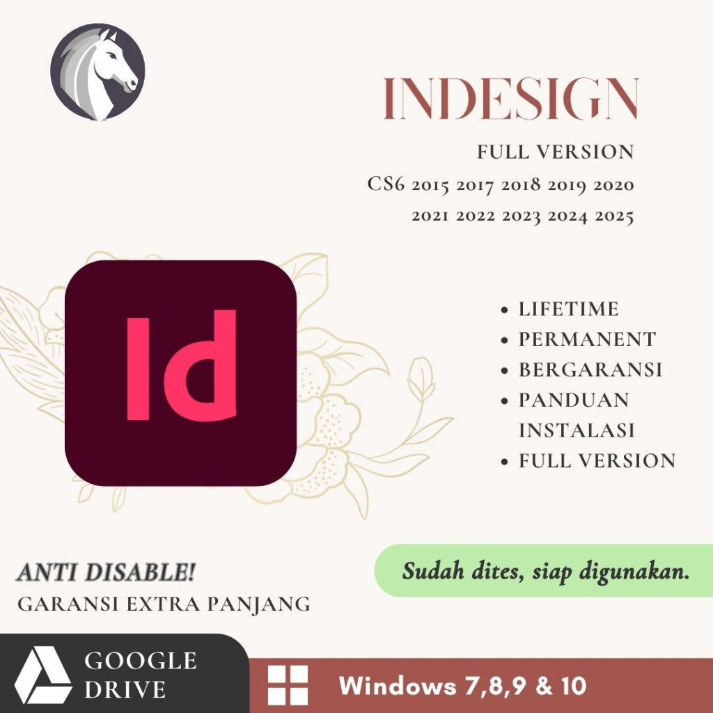 Jual Indesign CS6 2015 - 2025 Full Version Lifetime Permanen Windows ...