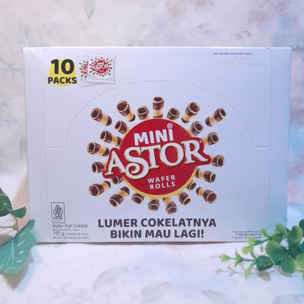 Jual MINI ASTOR WAFER ROLL COKLAT / 1 BOX ISI 10 BUNGKUS | Shopee Indonesia