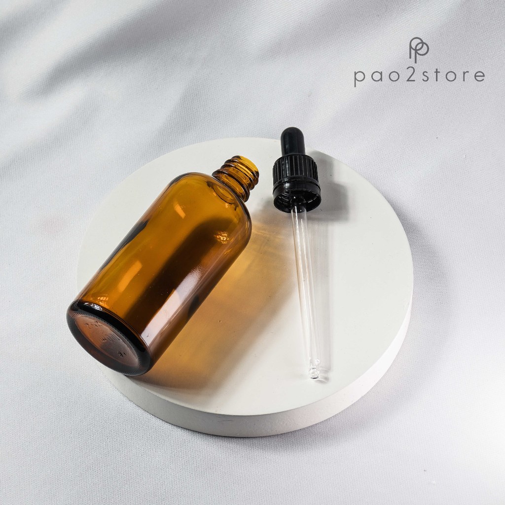 Jual [ECER] Botol Pipet / Dropper 100ml Kaca Tebal Amber Coklat - Ring ...