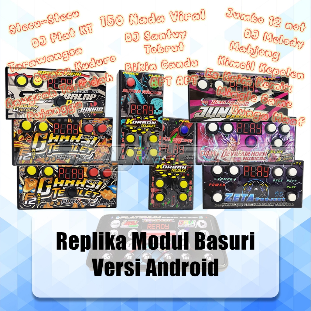 Jual Replika Modul Basuri Telolet Versi Android Bersuara / Bunyi Tanpa ...