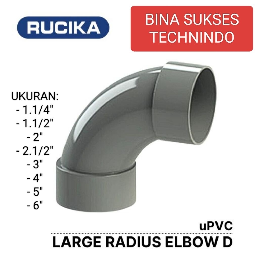Jual 5" INCH LARGE RADIUS ELBOW D - LL RUCIKA LONG BOCH LONGBOW TIPIS ...