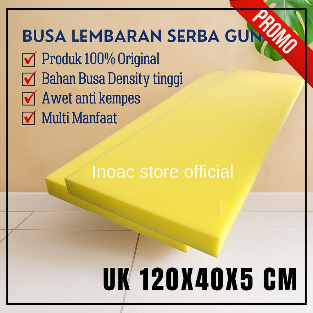 Jual Matrass busa lembaran serbaguna uk 120x40x5 cm | matrass lembaran ...