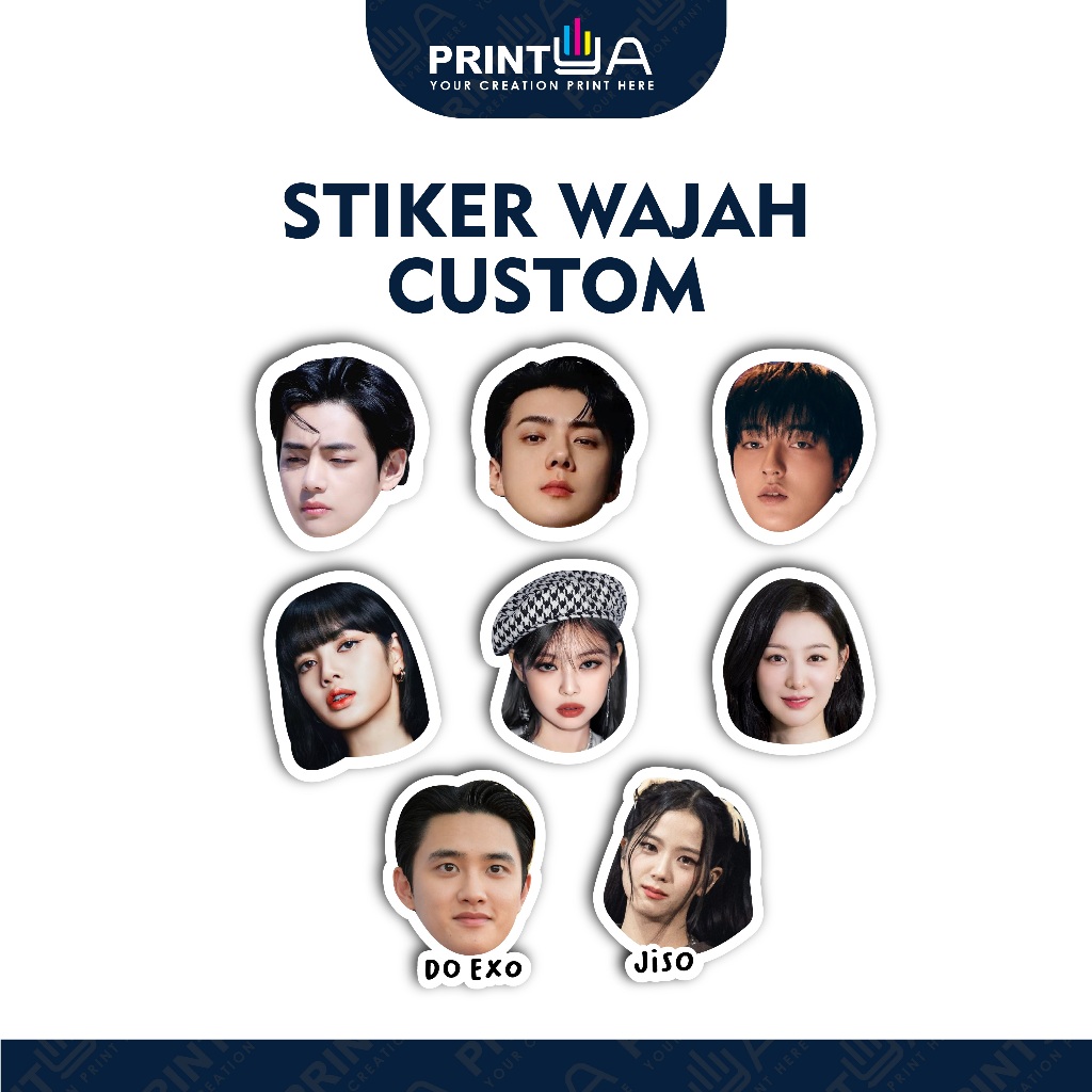 Jual Stiker Wajah Dan Tulisan Custom / Stiker Wajah Custom | Shopee ...