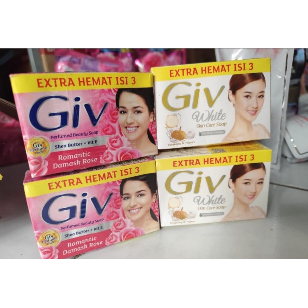 Jual Sabun Batang Giv 100gr pack isi 3 | Shopee Indonesia