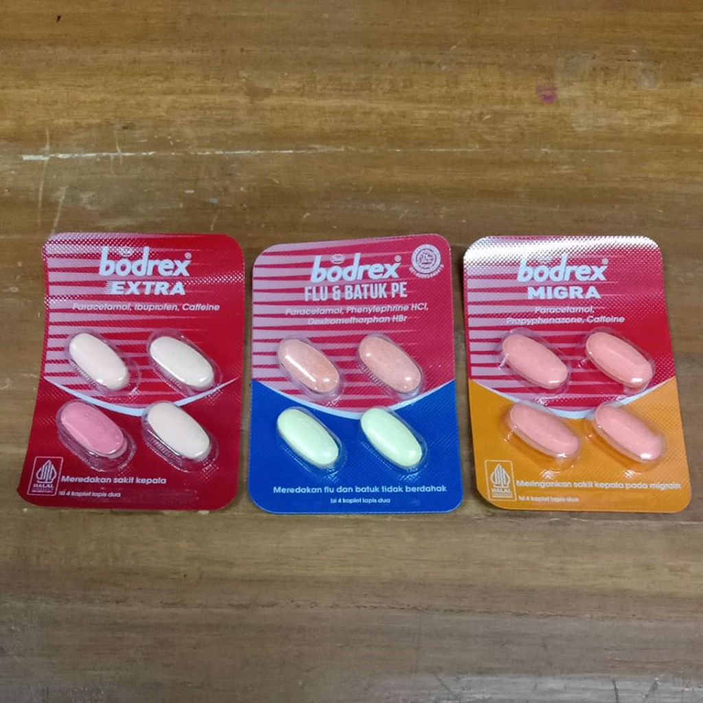 Jual Bodrex tablet bodrex extra, bodrex migra, bodrex flu dan batuk PE ...