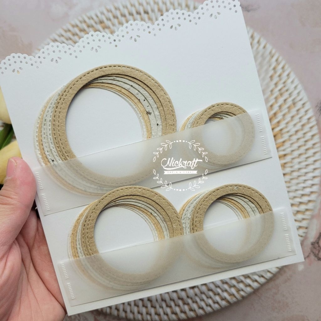 Jual DIE CUT JOURNAL SCRAPBOOK HIASAN KERTAS CLASSIC CIRCLE FRAME SET ...