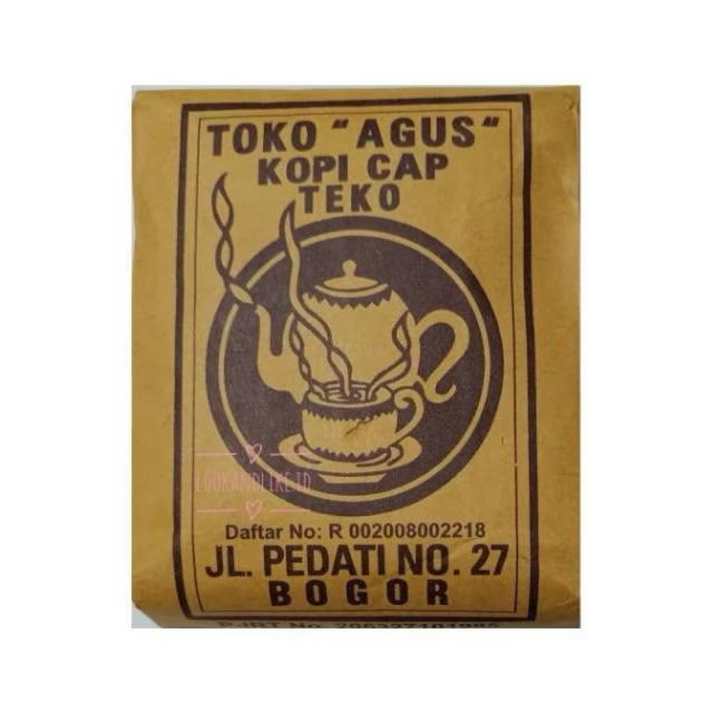 Jual Kopi cap teko tanpa gula isi 250 gram toko agus kopi legendaris ...