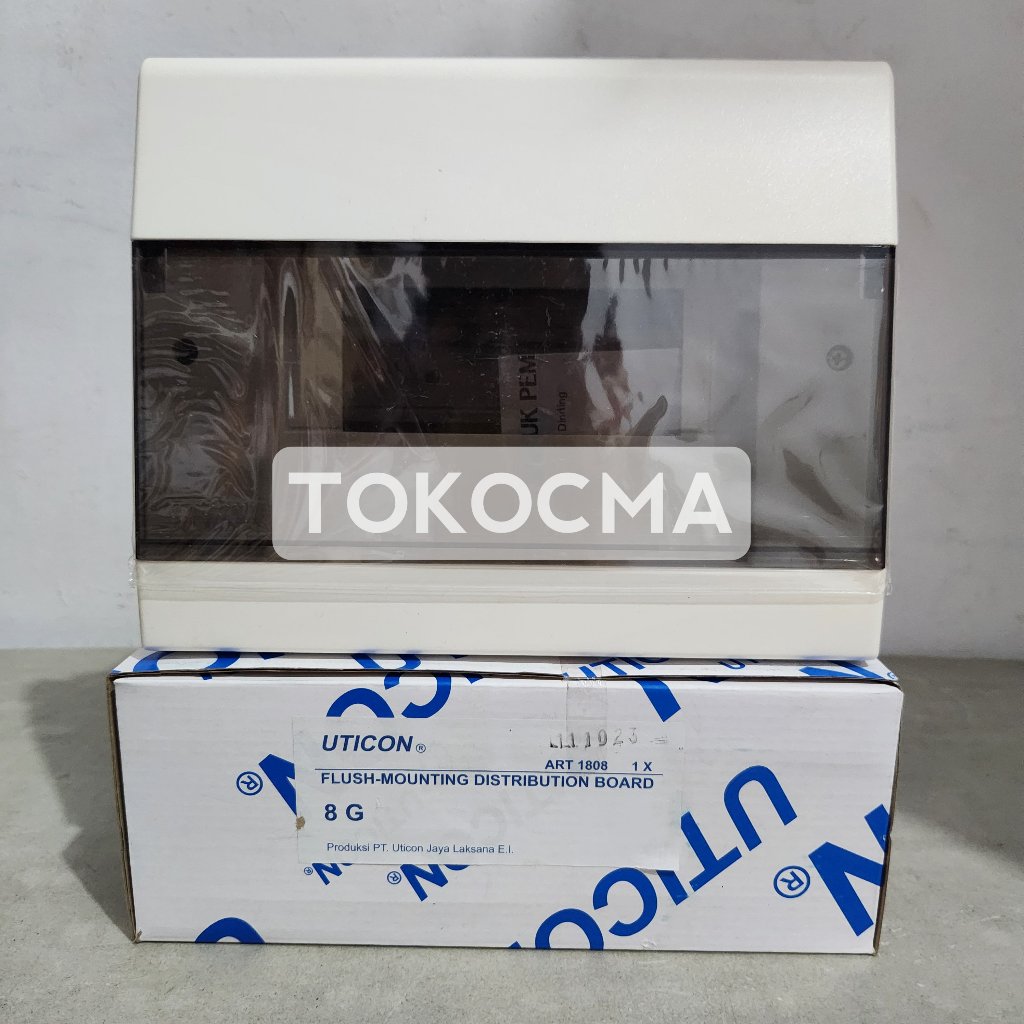 Jual UTICON Box MCB 8 Group + Penutup Inbow/Tanam MCB-1808 / MCB Panel ...