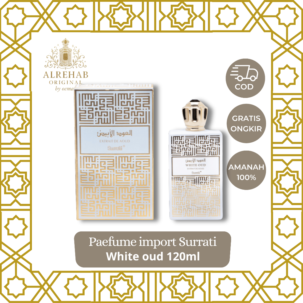Jual Parfume white oud surrati parfum surati import cowok tahan lama extrait de parfum minyak ...