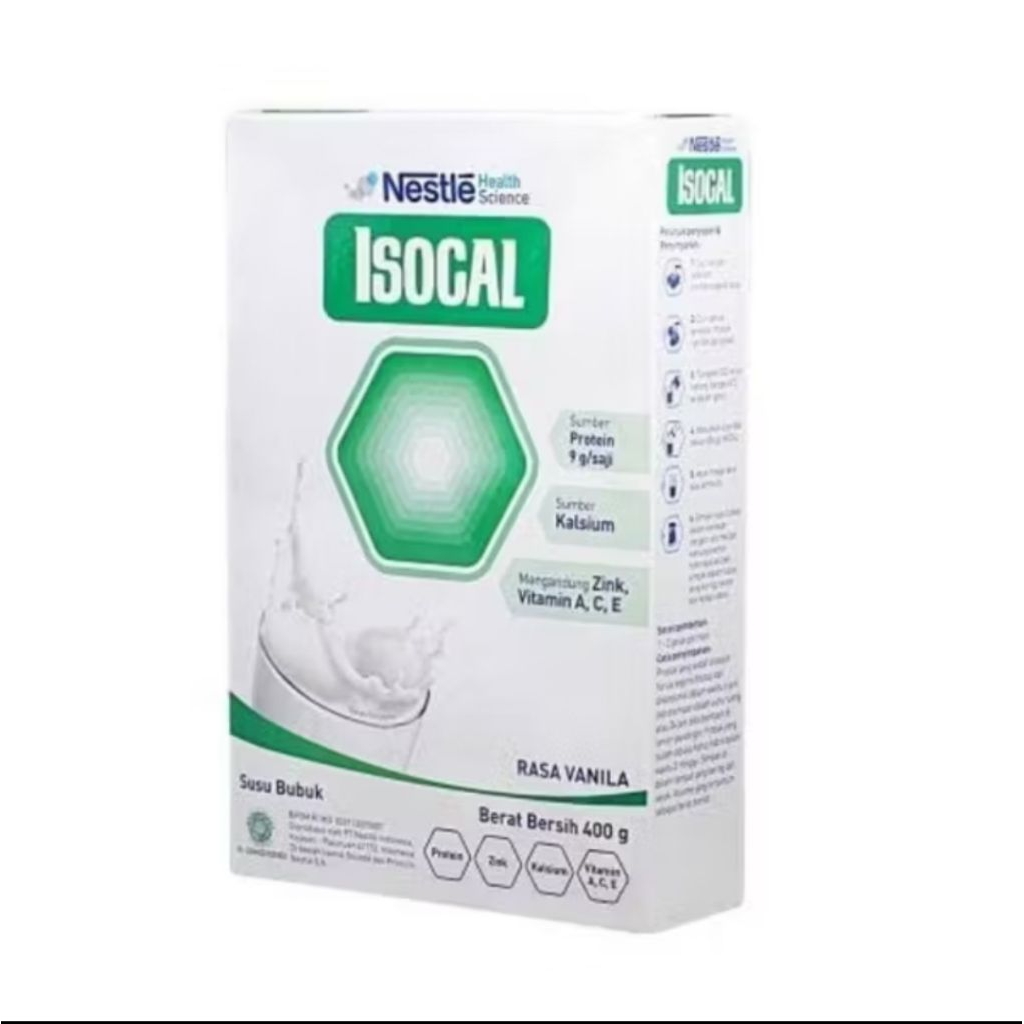 Jual Isocal Susu Bubuk 400gram Rasa Vanila Box | Shopee Indonesia