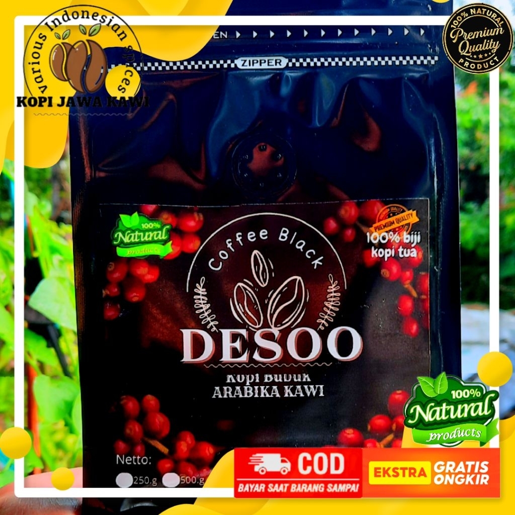 Jual Kopi Bubuk Arabika Gunung Kawi 250g | Premium Roast | Untuk Ngopi ...