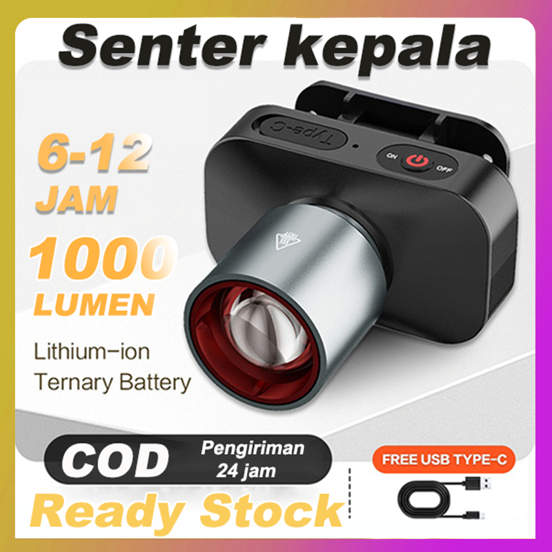 Jual Senter Kepala LED / senter lampu depan LED/Headlamp/senter lampu ...