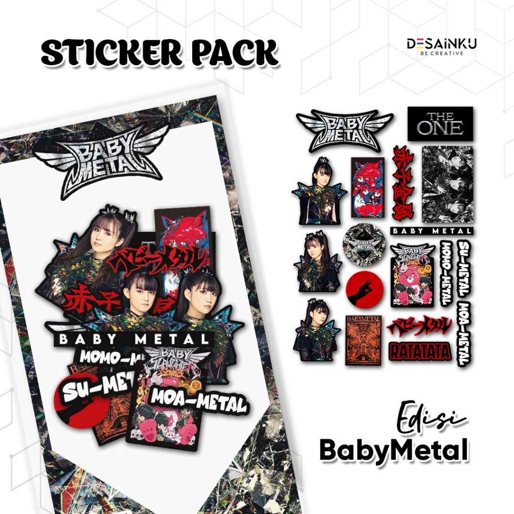 Jual STICKER PACK BABYMETAL / STIKER ROCK BABY METAL / Sticker Die Cut ...