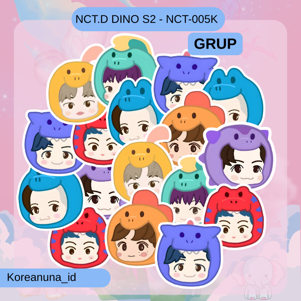 Jual Stiker Kpop Nct Dream Dino Kepala Aesthetic Berkualitas Sticker ...