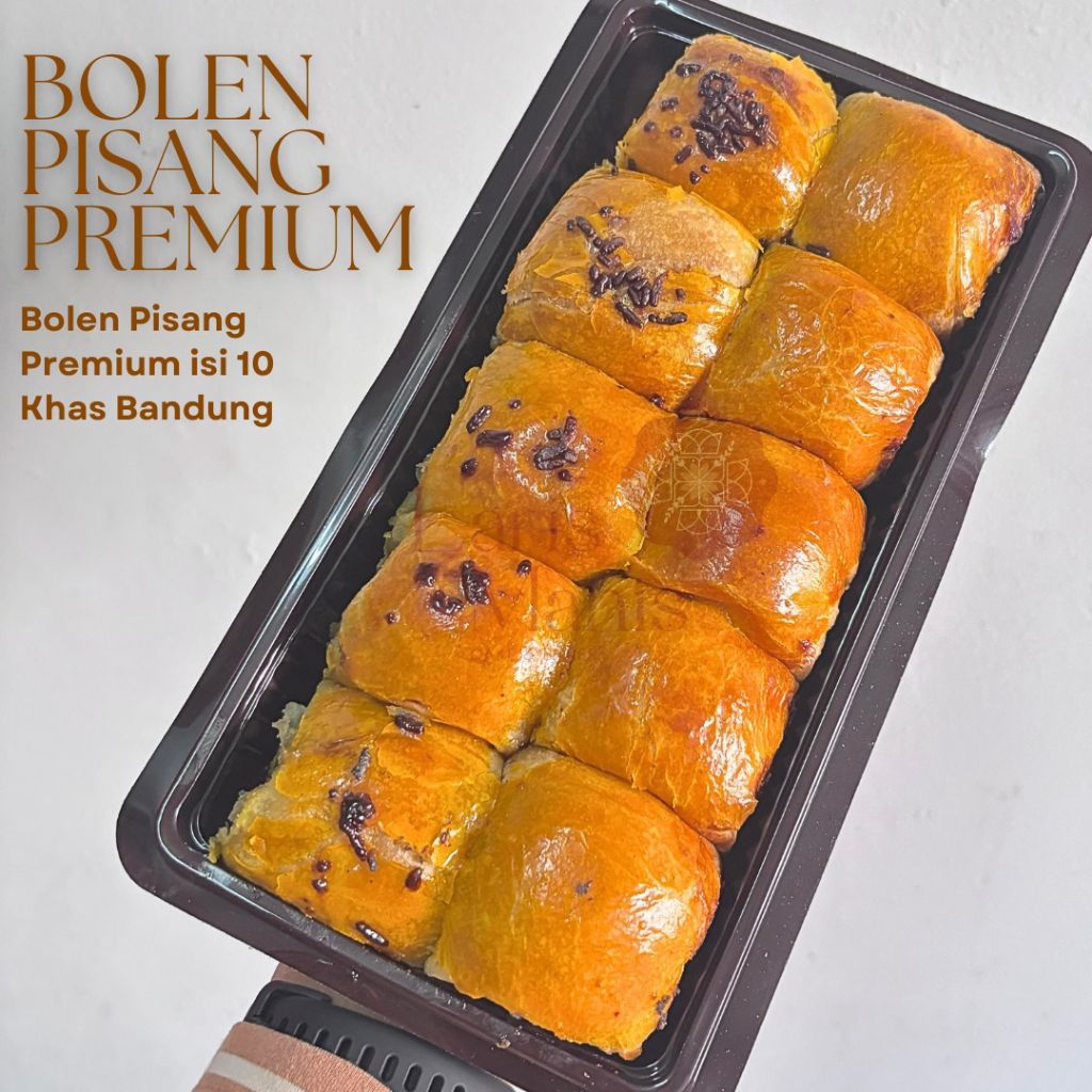 Jual (Bolen LM) Bolen Pisang Coklat Keju Premium Khas Bandung isi 10 ...