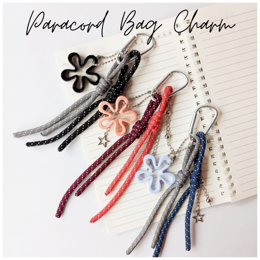 Jual Bag Charm Gantungan Tas Kunci Keychain Tali Paracord Makrame Viral ...