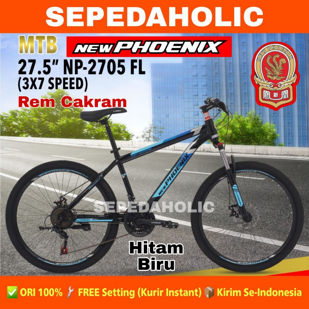 Jual Sepeda Gunung MTB PHOENIX 2705 FL Ukuran 27.5 Inch Rem Cakram ...