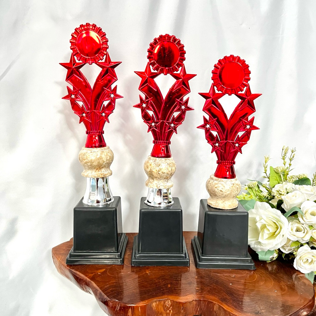 Jual Piala 17 Agustusan Set Juara 123 Kombinasi Marmer Edisi Kemerdekaan Merah Putih / Piala ...