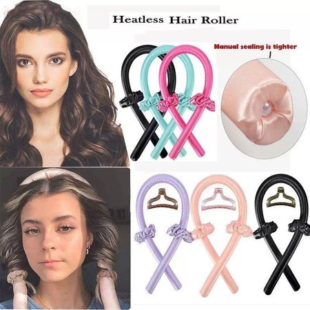 Jual Heatless Curls Band Rambut Rambut Diy Styling Untuk Ikal Tanpa ...