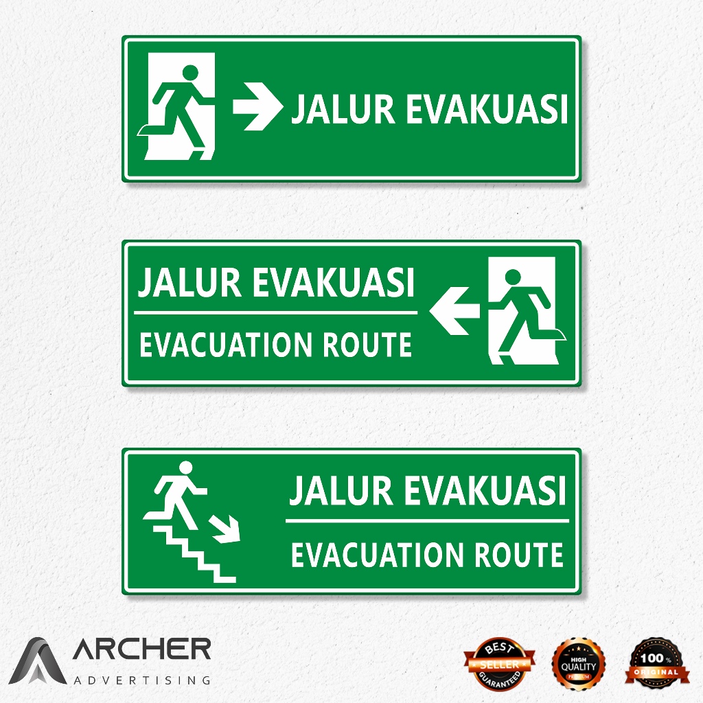 Jual SIGN BOARD RAMBU JALUR RUTE EVAKUASI AKRILIK | Shopee Indonesia