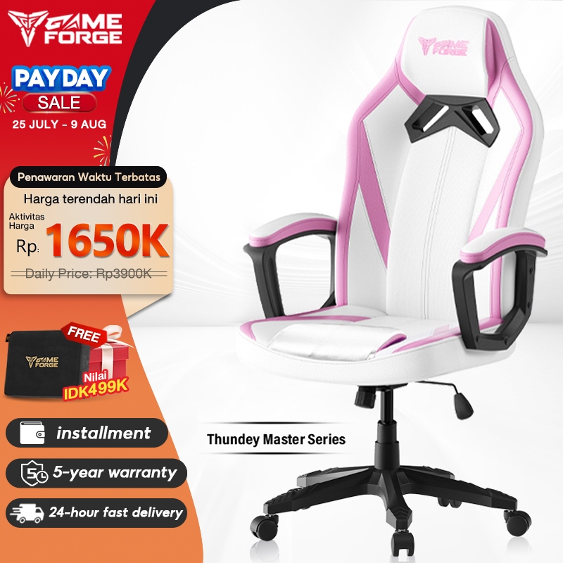 Jual GAMEFORGE Gaming Chair Thunder Master PK | Kursi Gaming, Kursi ...