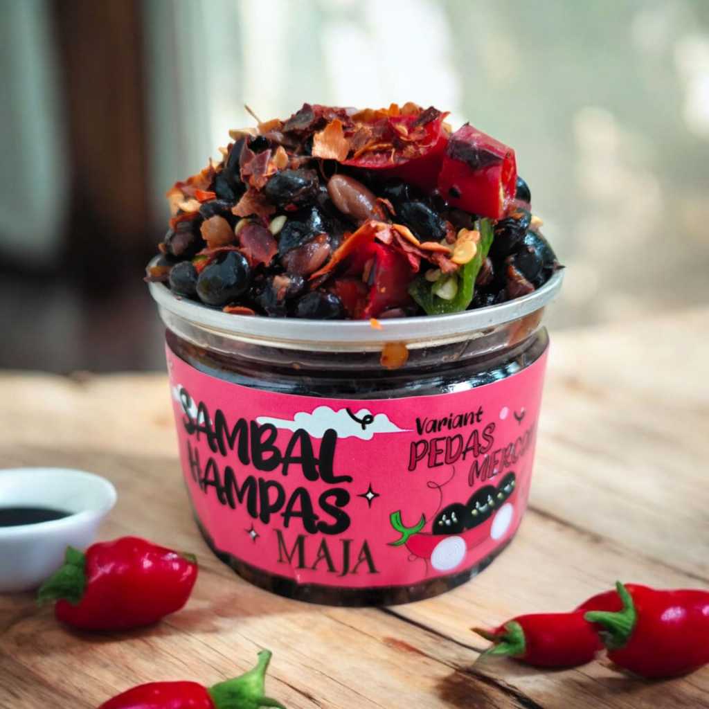 Jual SAMBAL HAMPAS MAJA - Sambal Unik dari Hampas Kedelai Hitam ...