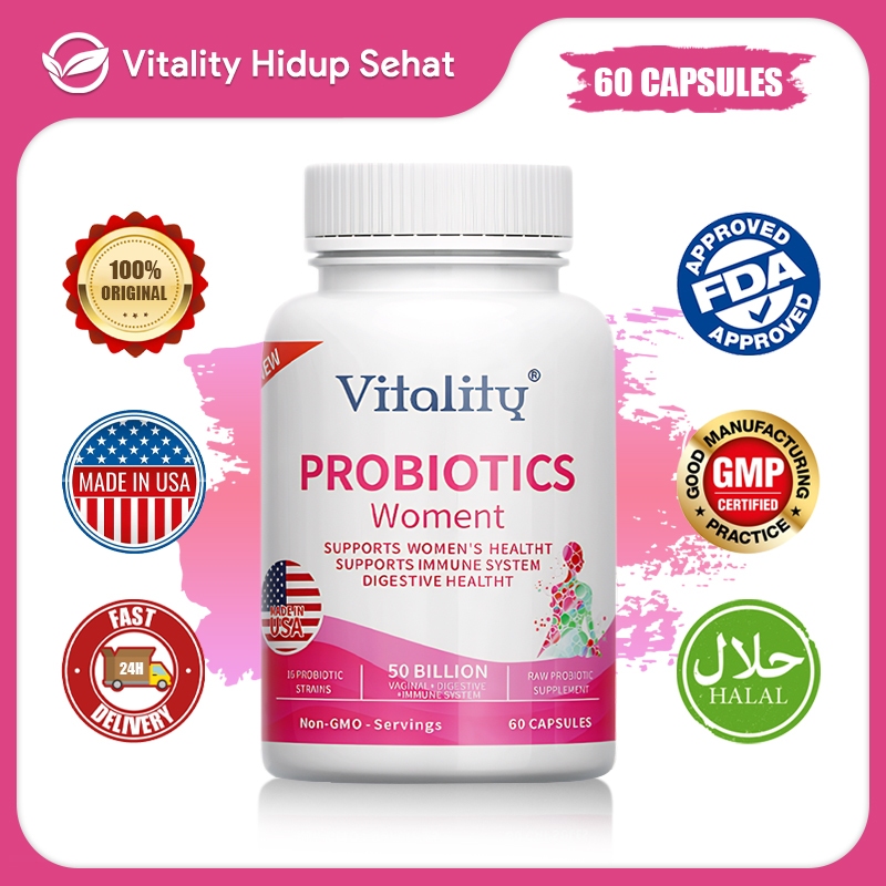 Jual VITALITY-Women's Raw Probiotics 100 Billion Meningkatkan kekebalan ...