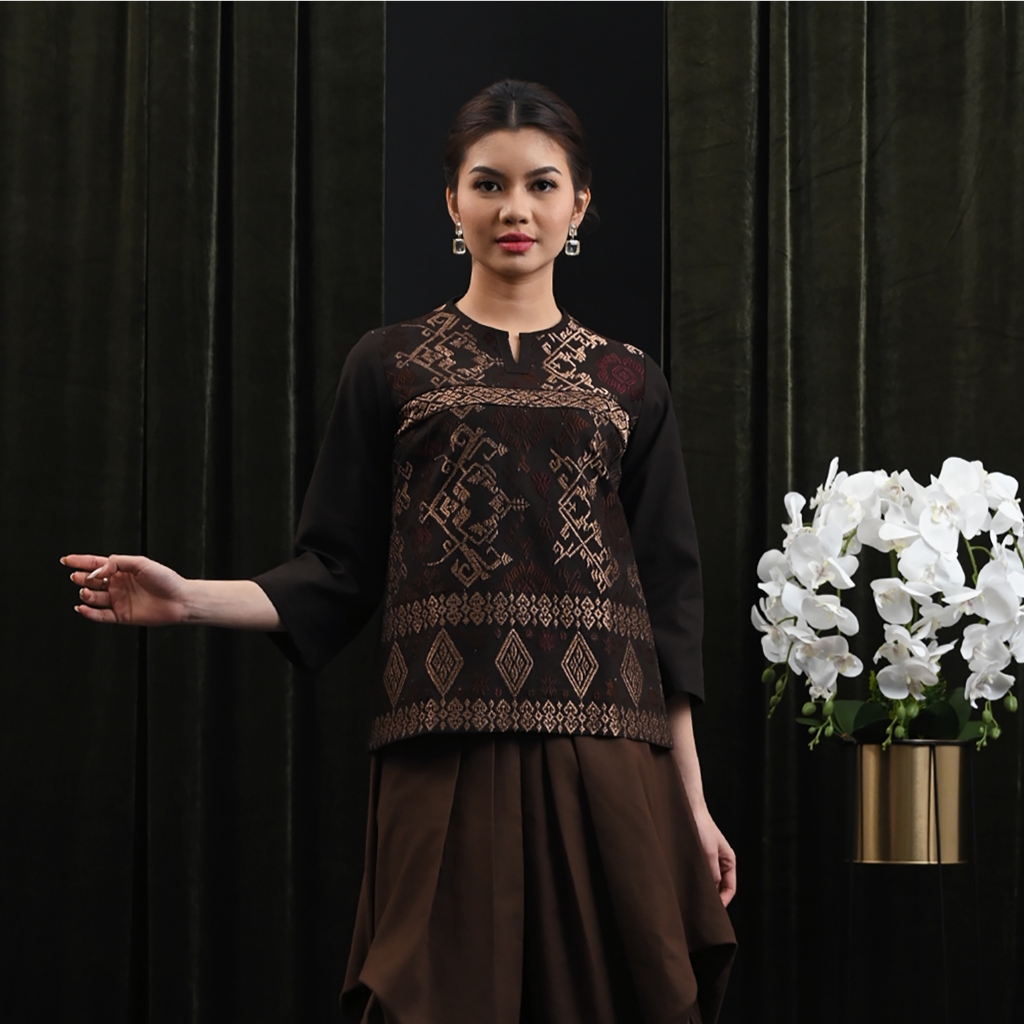 Jual NONA RARA - Ambar Suksma T4391, Baju kerja batik blouse waniat ...