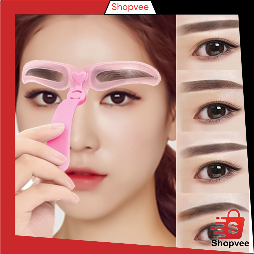 Jual Shopvee Cetakan Alis 8 In 1 Wanita Eyebrow Template Delapan Model ...