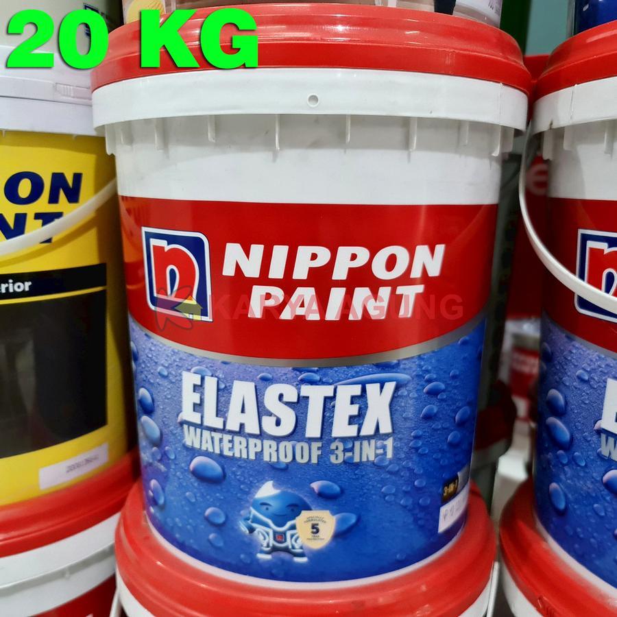 Jual Cat Pelapis Anti Bocor Nippon ELASTEX 3 in 1 Waterproof 20 KG Pail ...
