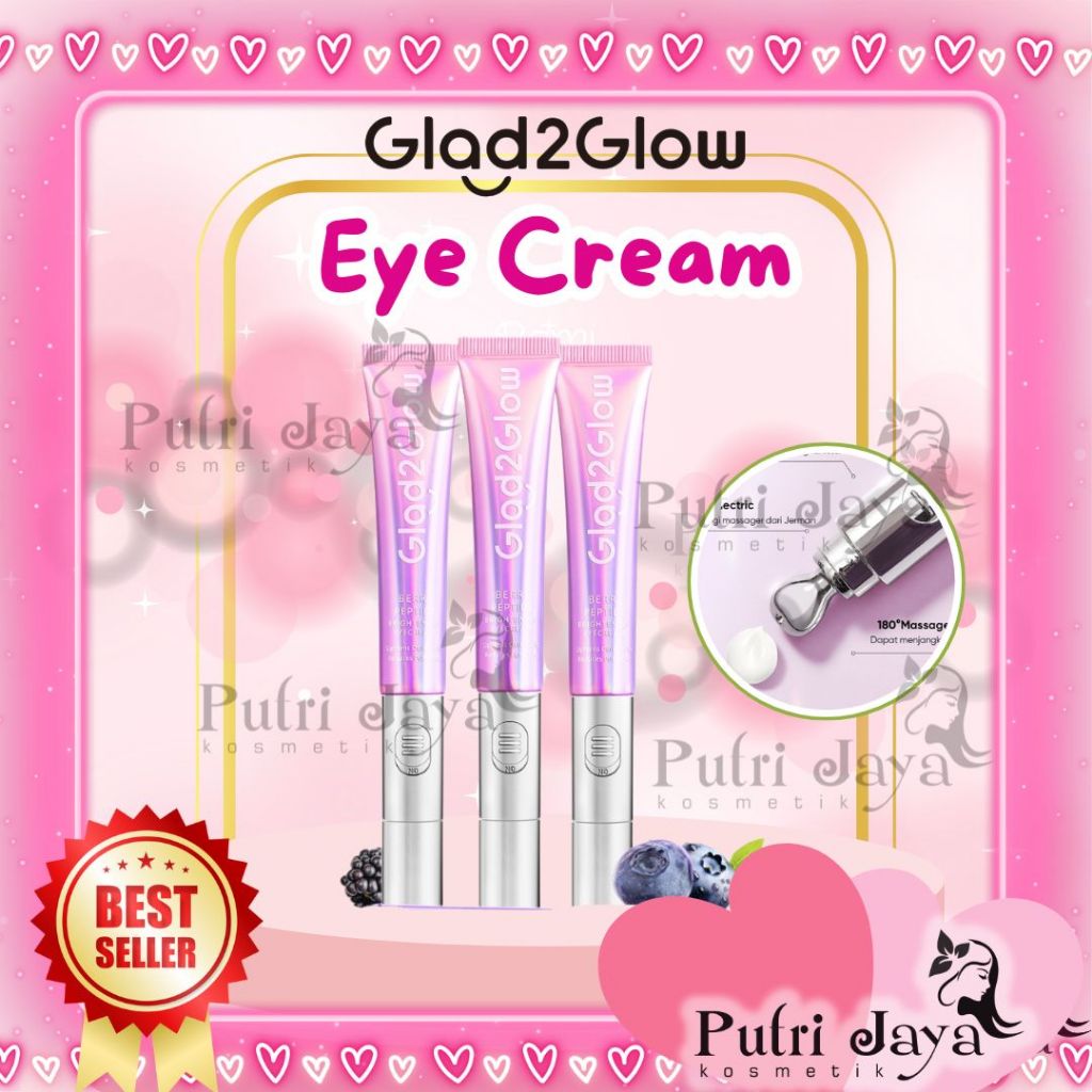 Jual GLAD2GLOW Berry Eye Cream Brightening Eye Serum 15g | Krim Mata ...