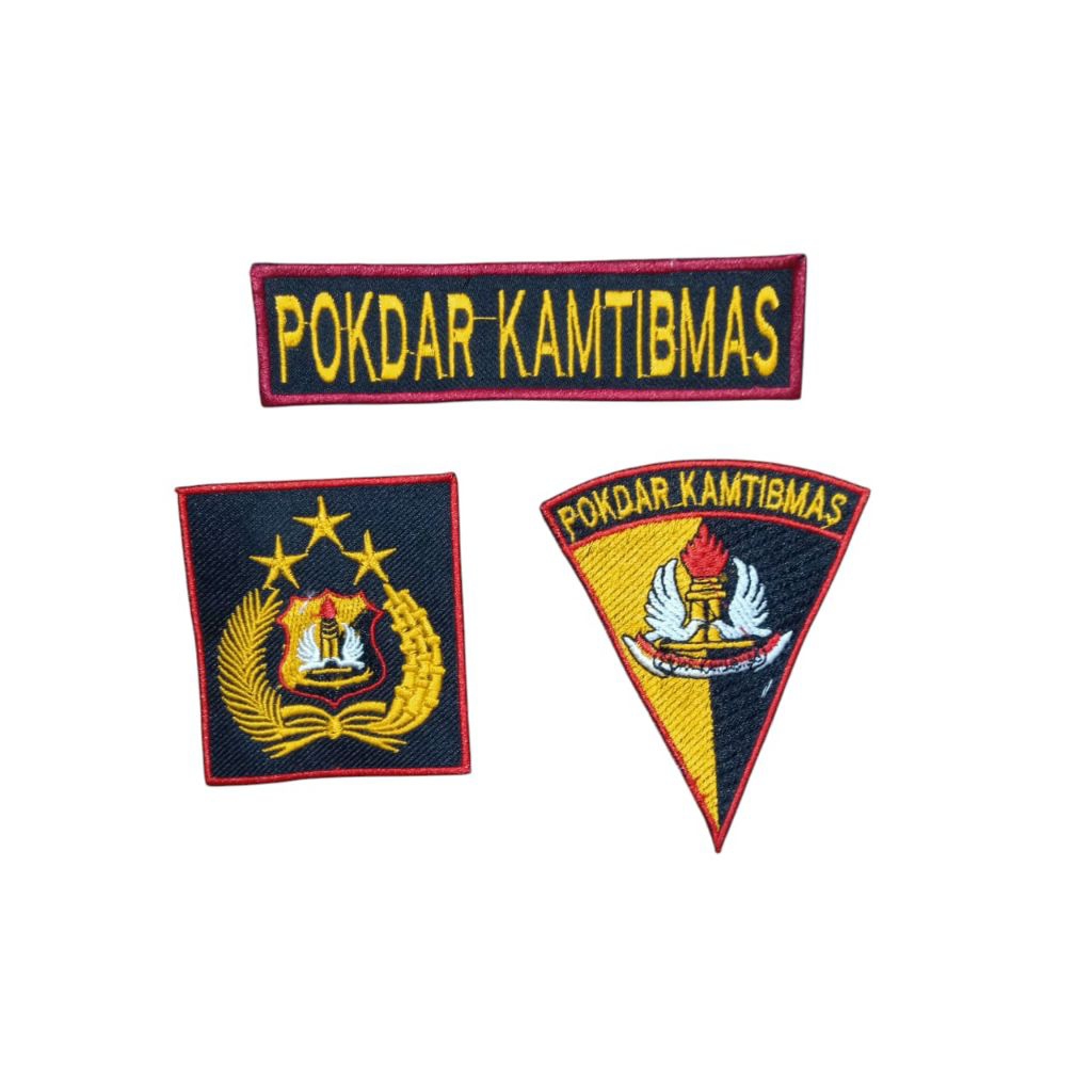 Jual BORDIRAN POKDAR KAMTIBMAS/BORDIR POKDAR/ POKDAR | Shopee Indonesia