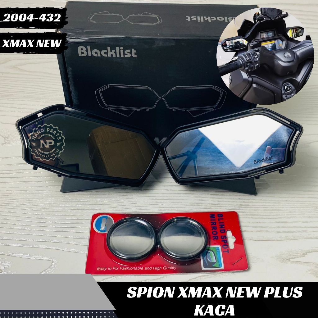 Jual Spion Xmax New Connected Plus Kaca Cembung Model Kuping Rear ...